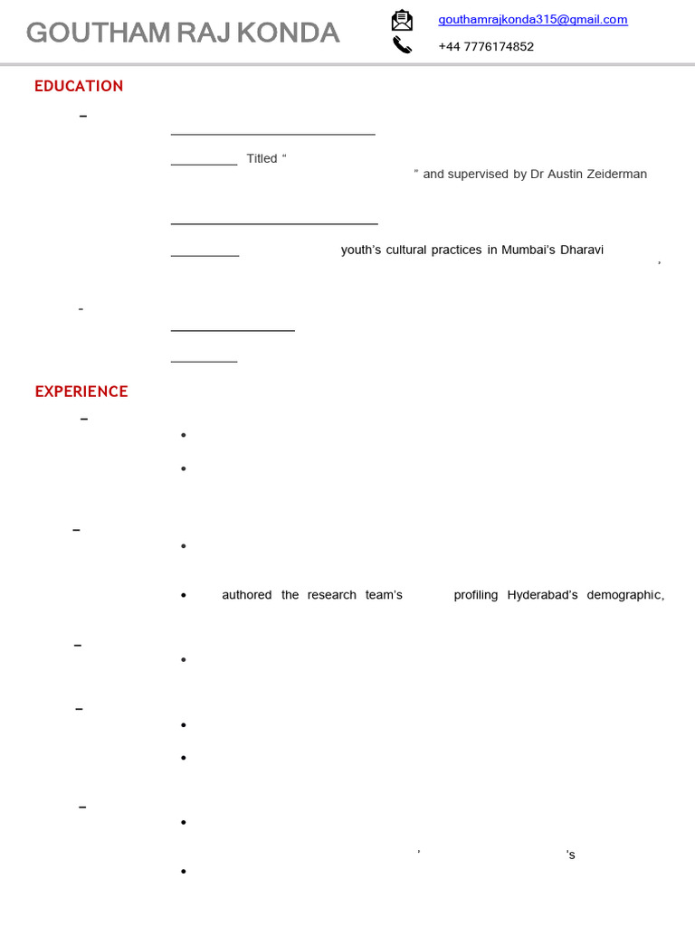 Resume - Goutham | PDF