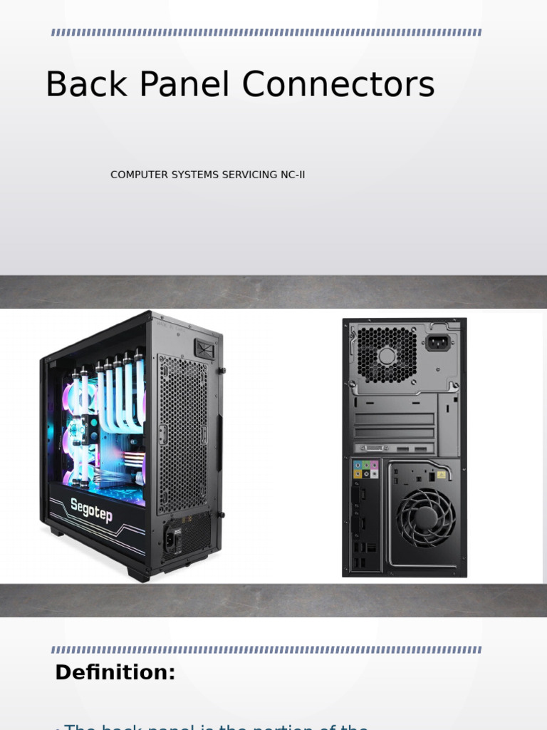 Back Panel Connectors 2024 | PDF