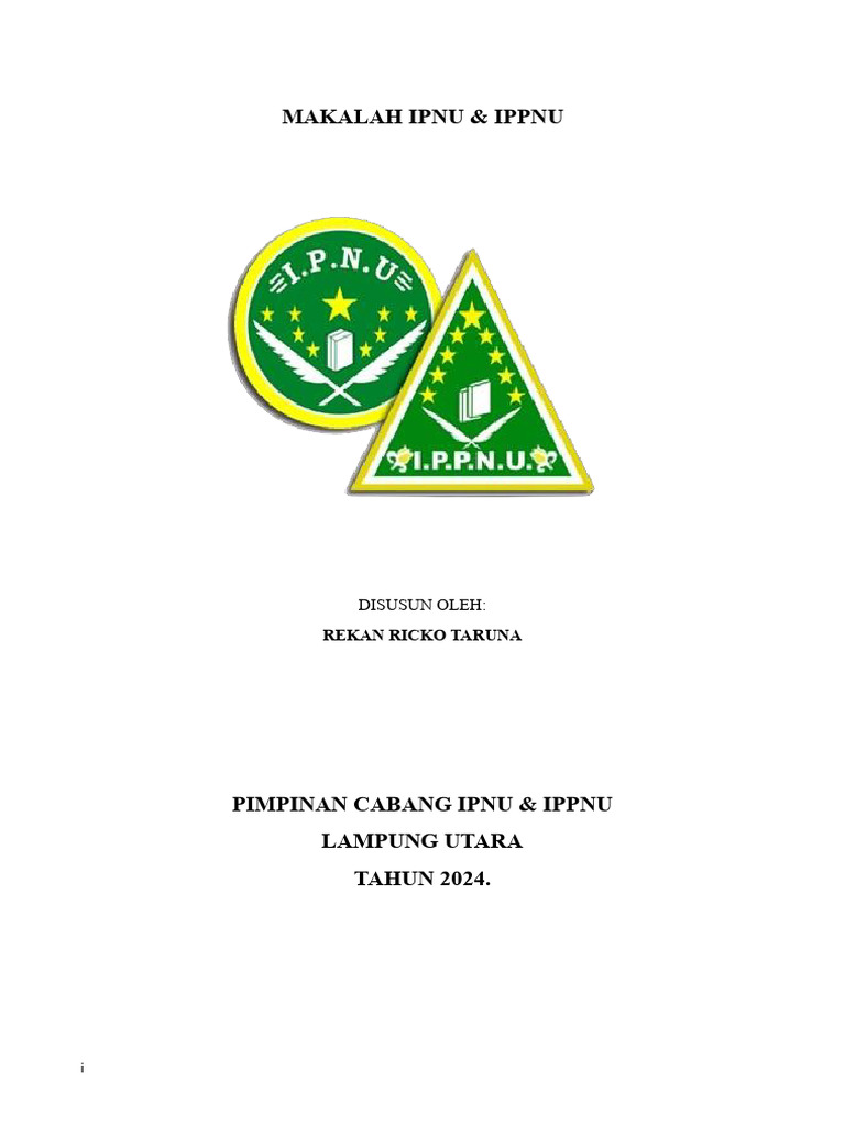 Makalah Ke Ipnu & Ippnu An-1 | PDF