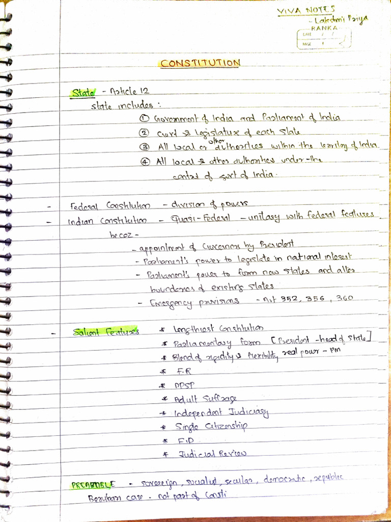 Viva Notes Pdf