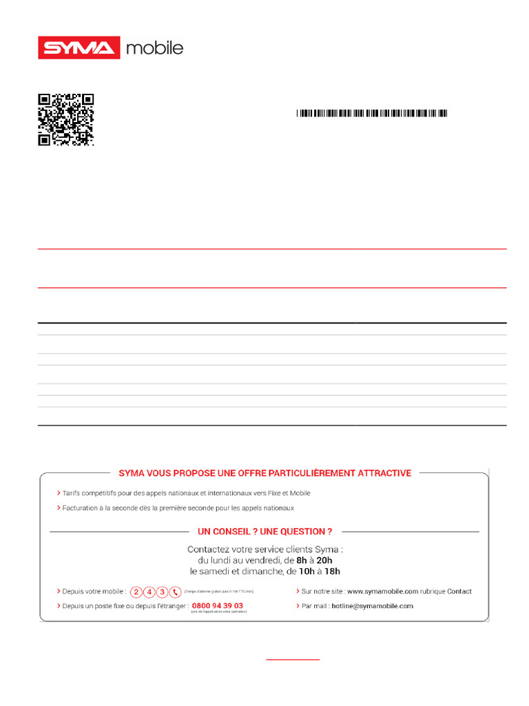 Syma Facture | PDF