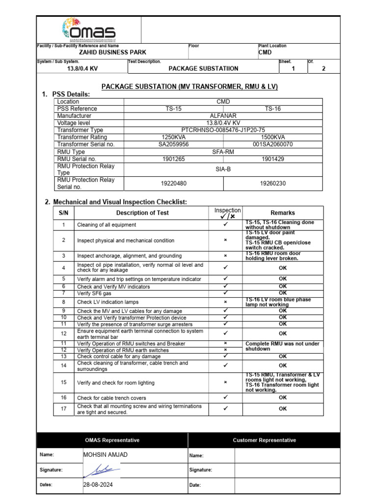 PSS1 | PDF | Transformer | Electrical Substation