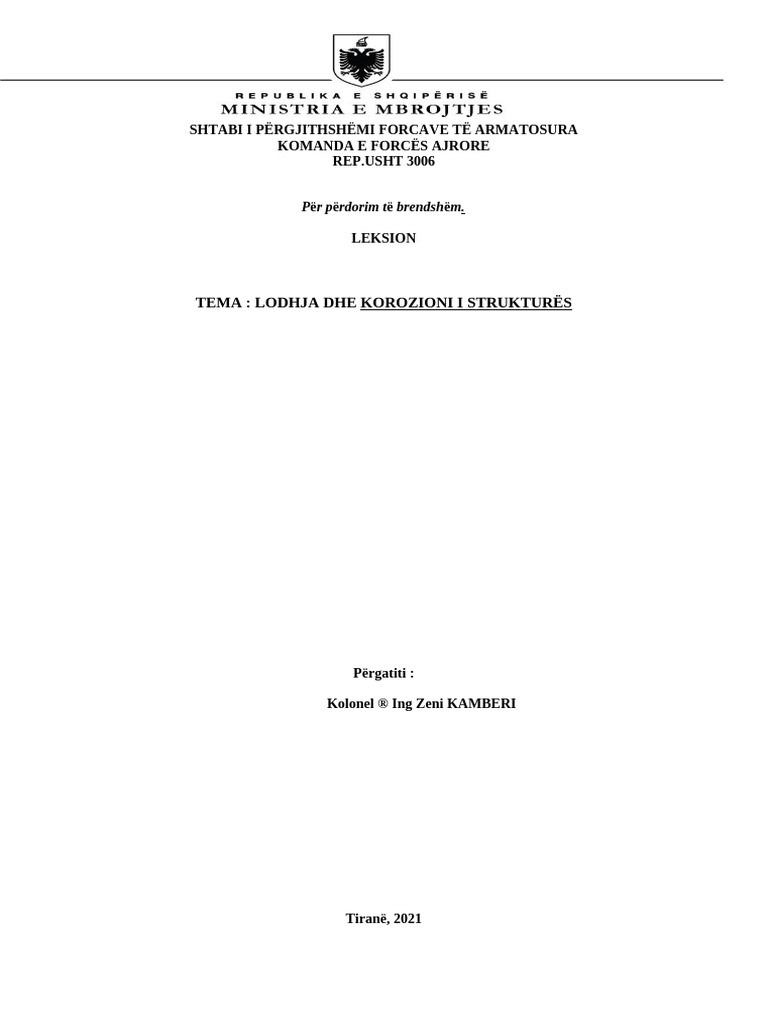 M6 Lodhja Korozioni | PDF