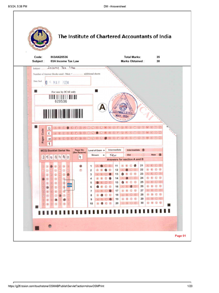 Paper 3a - Direct Tax (Income Tax) | PDF
