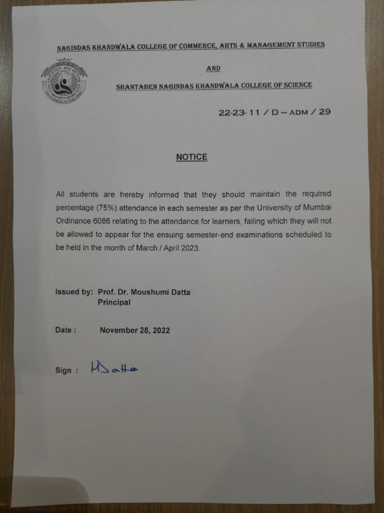 Attendance_Circular | PDF