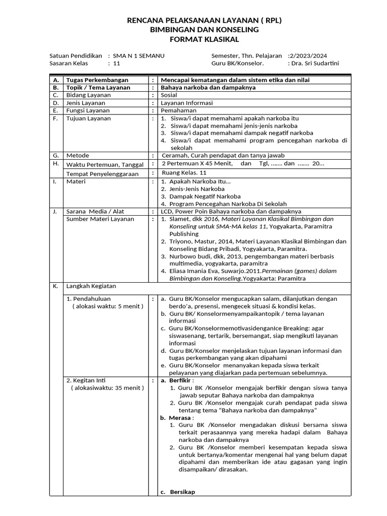 RPL BK Bahaya Narkoba Dan Dampaknya | PDF