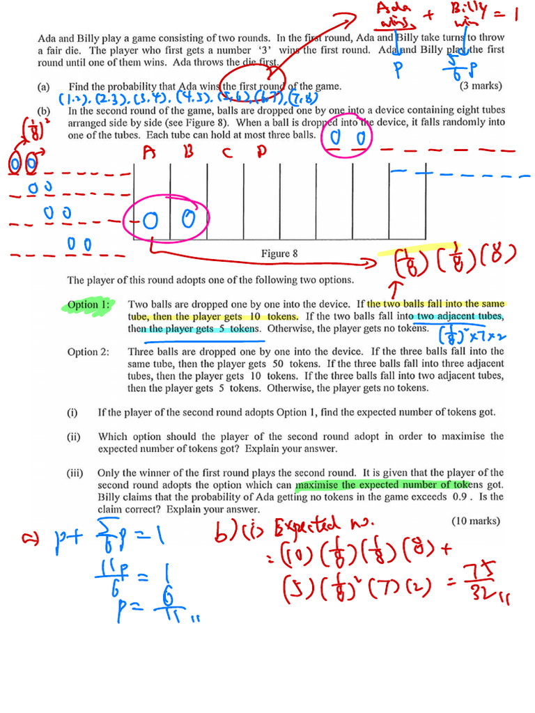 Probability Difficult (HKDSE 2014) | PDF