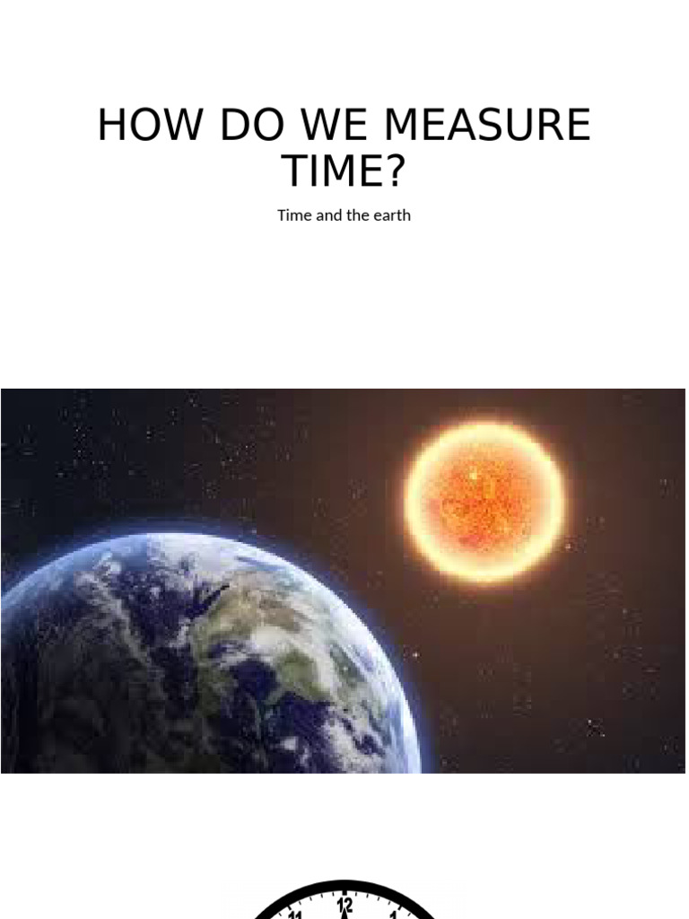 How Do We Measure Time | PDF