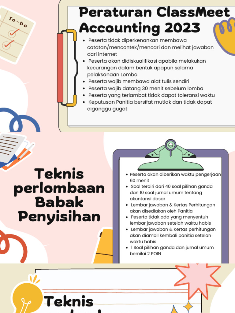 Peraturan ClassMeet Accounting 2023 | PDF