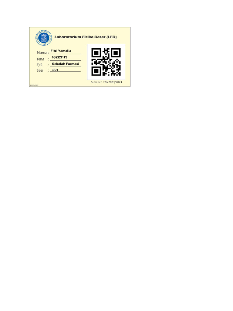 Nametag 1 | PDF