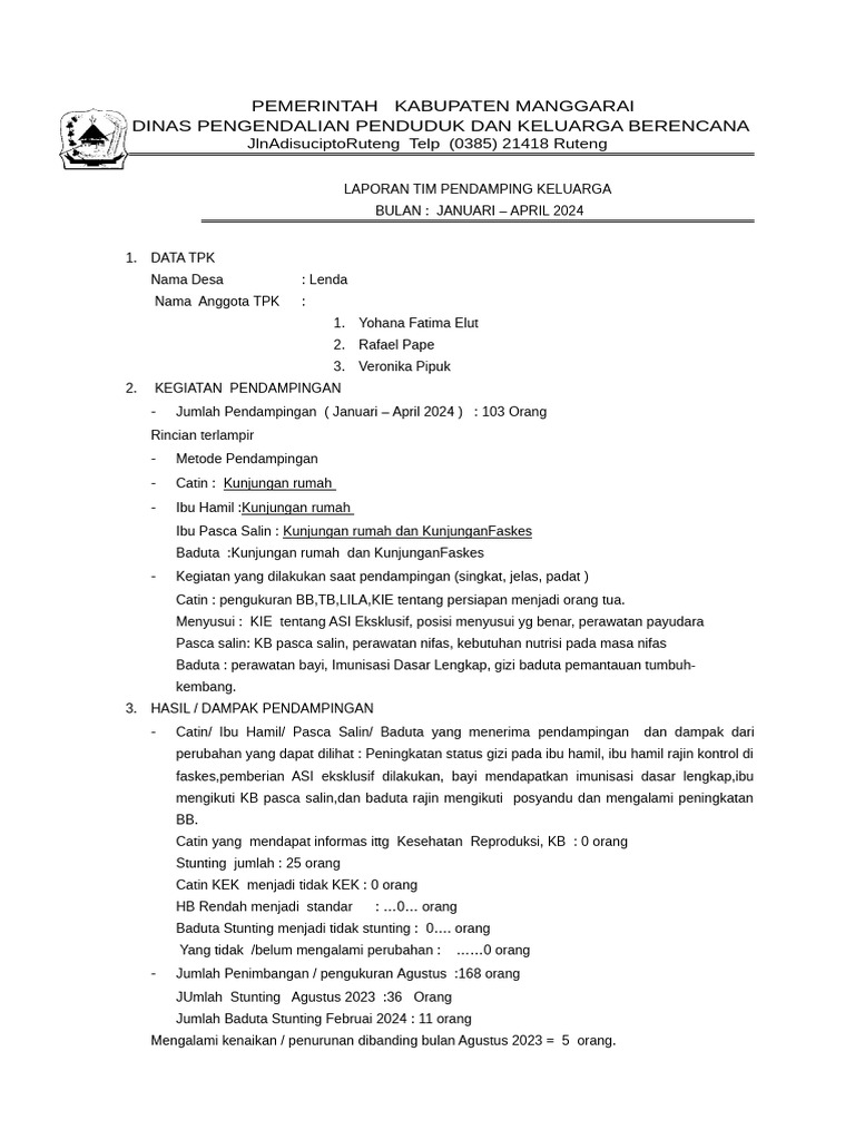 Laporan TPK | PDF