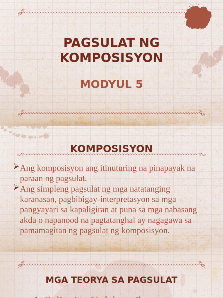 Modyul 5 | PDF