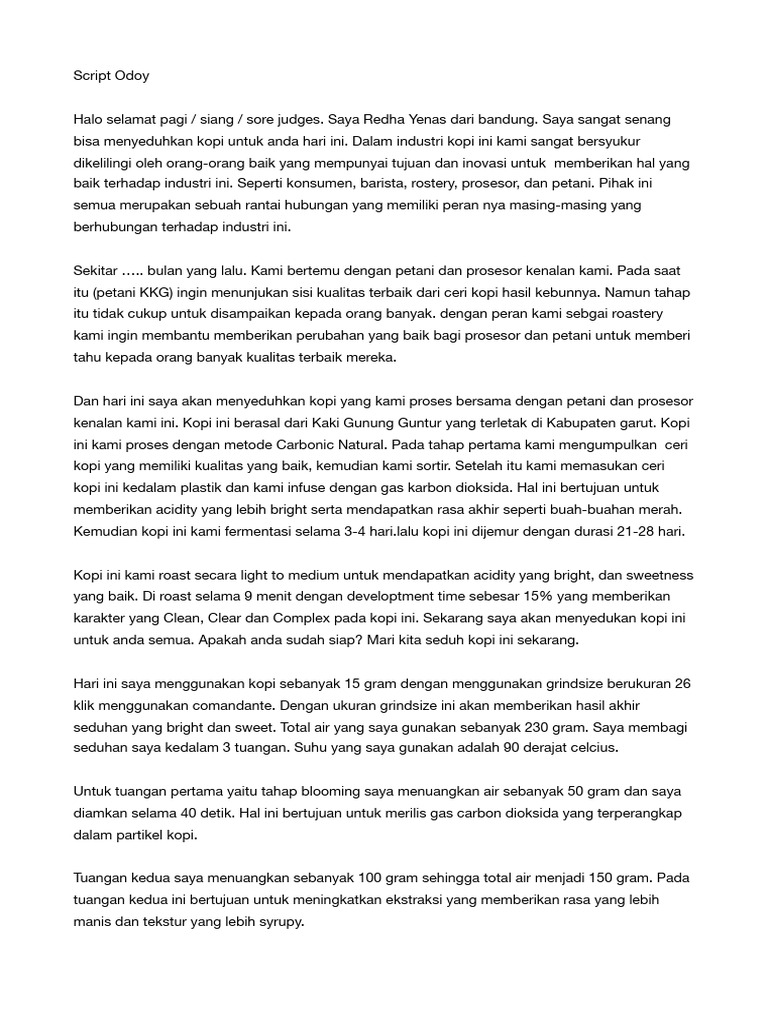 Presentasi Baru Odoy | PDF