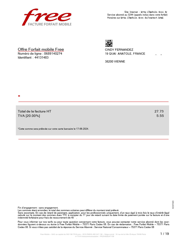 Facture Free | PDF