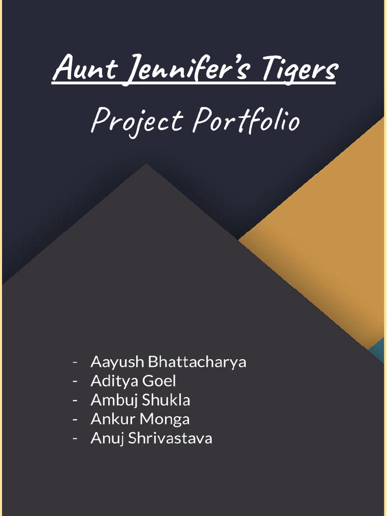 Group 4 - Project Portfolio | PDF