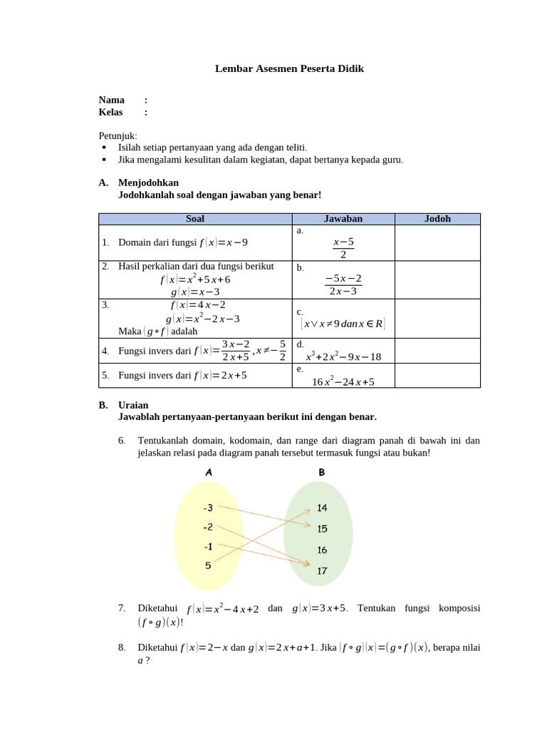 Soal Ulangan Kelas Xi | PDF