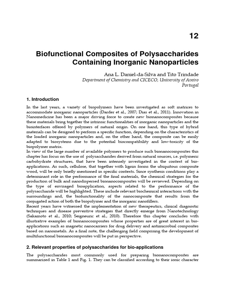 Biofunctional Composites of Polysaccharides Containing Inorganic ...