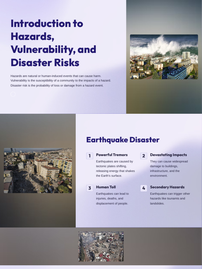 Introduction To Hazards Vulnerability and Disaster Risks | PDF