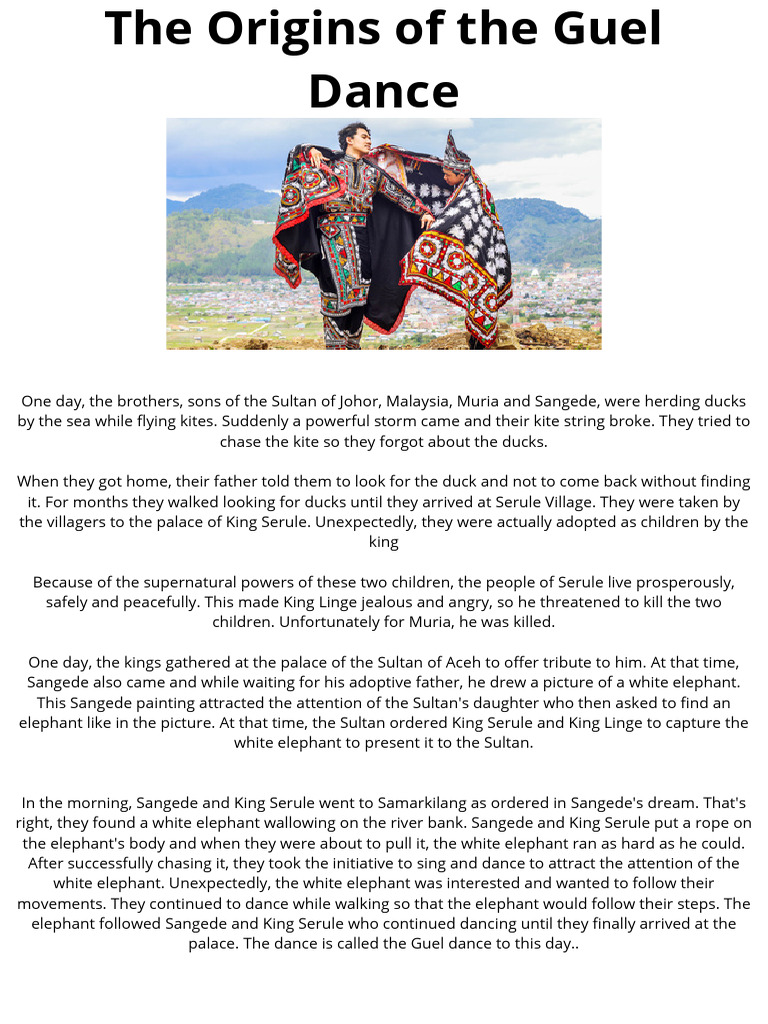 Asal Usul Tari Guel dari Johor | PDF | Sejarah
