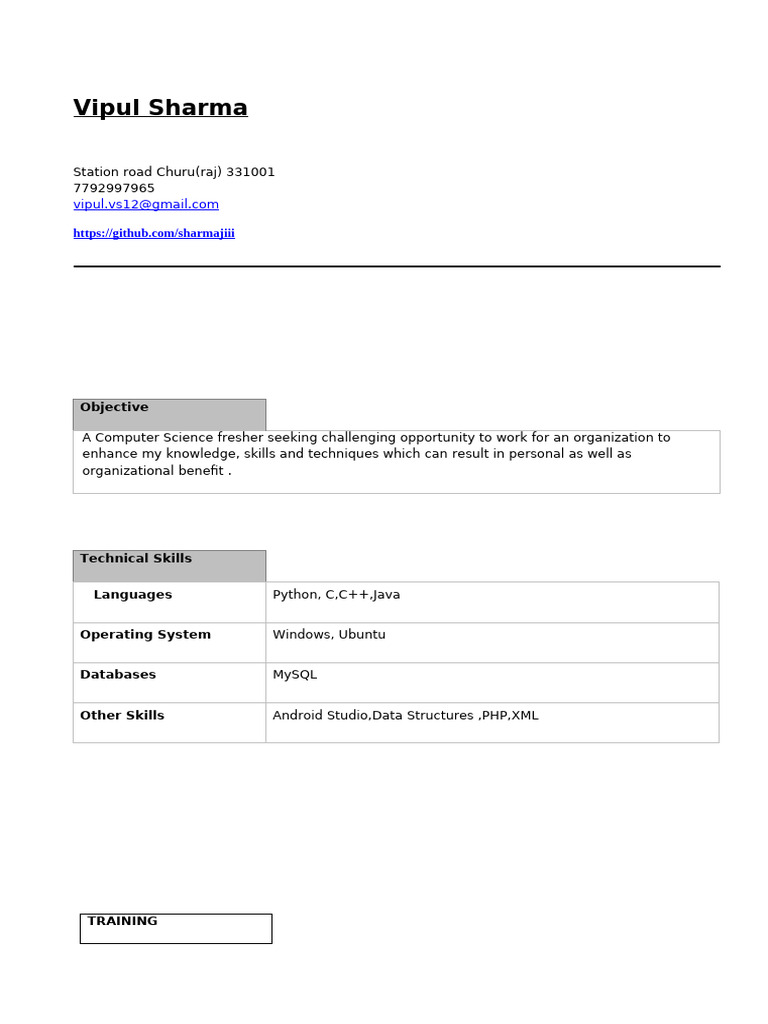 Vipul Sharma | PDF | Mobile App | Databases