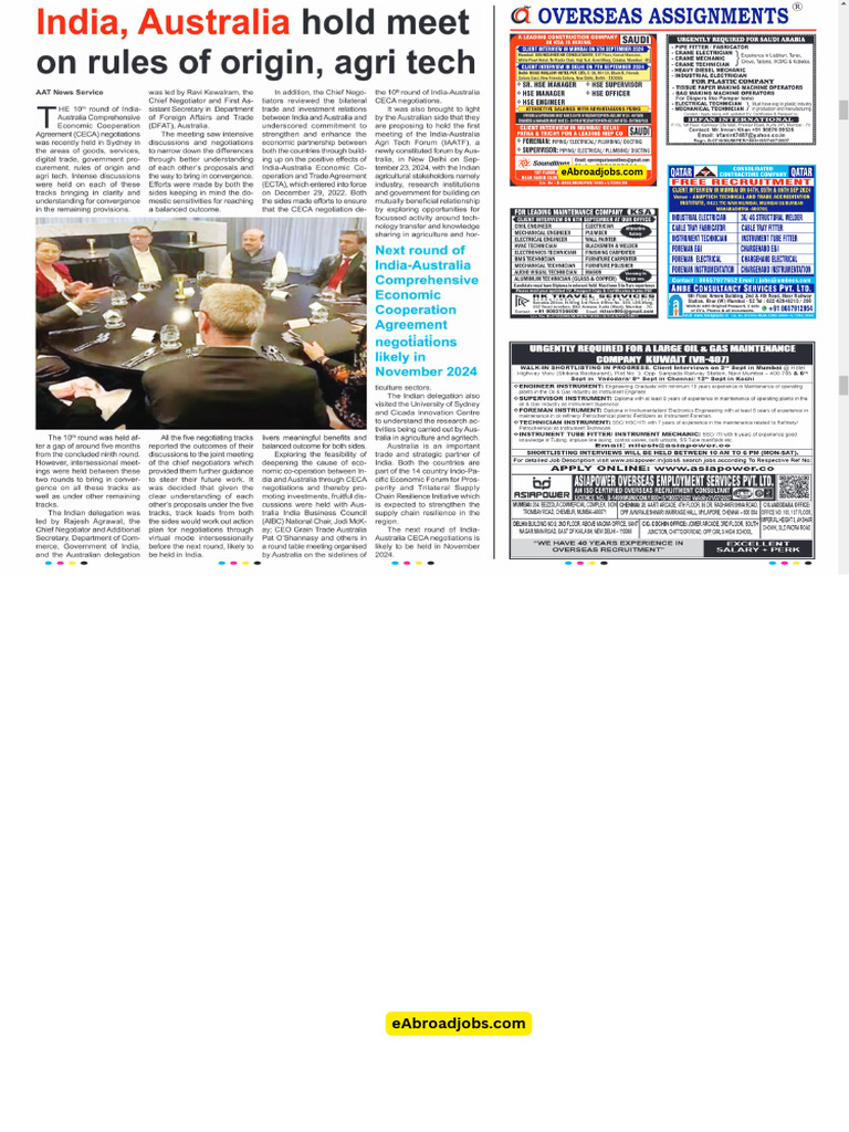 Assignment Abroad Times Newspaper 31 Aug 2024 | PDF | Career & Growth