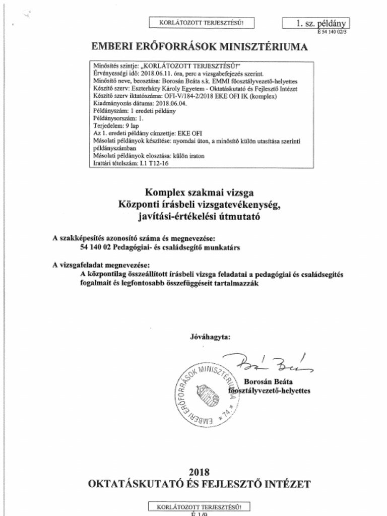 Pedagógia Vizsga 2 | PDF