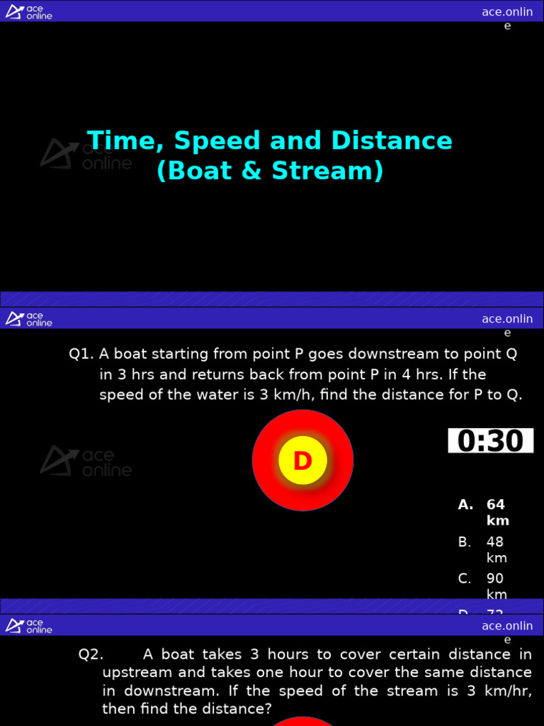 Boats and Stream - YTC - Q | PDF | Speed | Mechanics