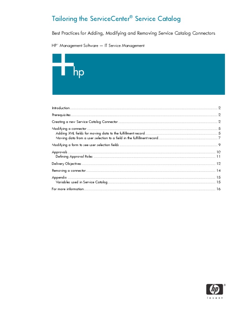 Tailoring The Servicecenter Service Catalog: Best Practices For Adding ...