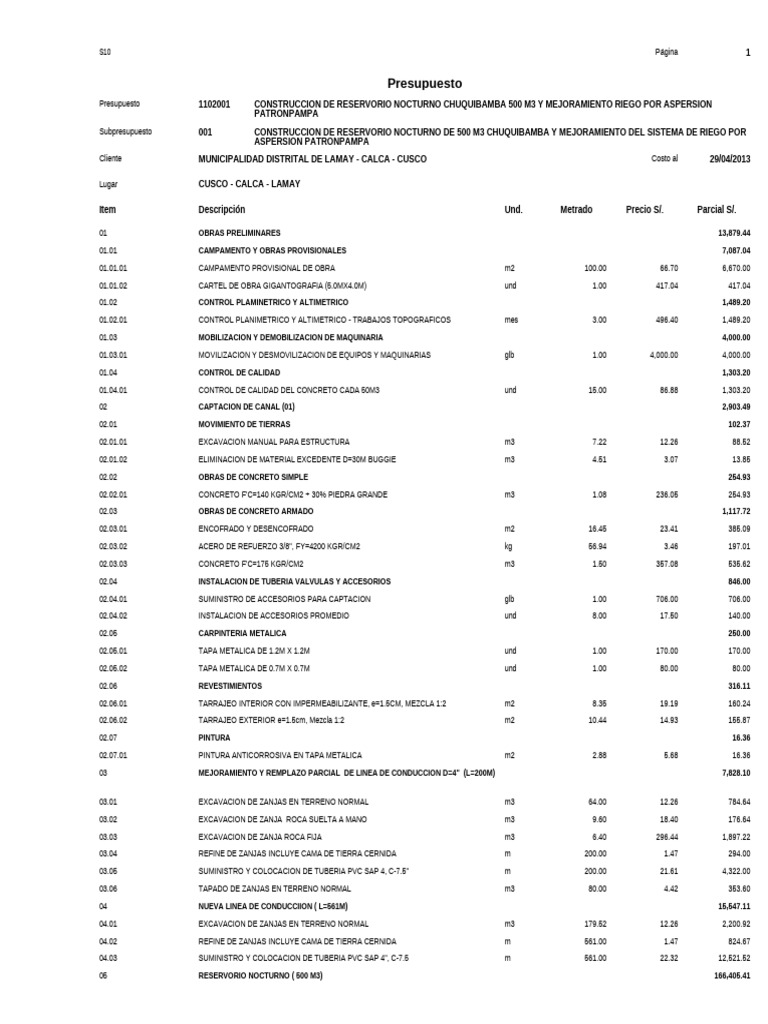 Presupuestocliente | PDF | Materiales | Tecnología