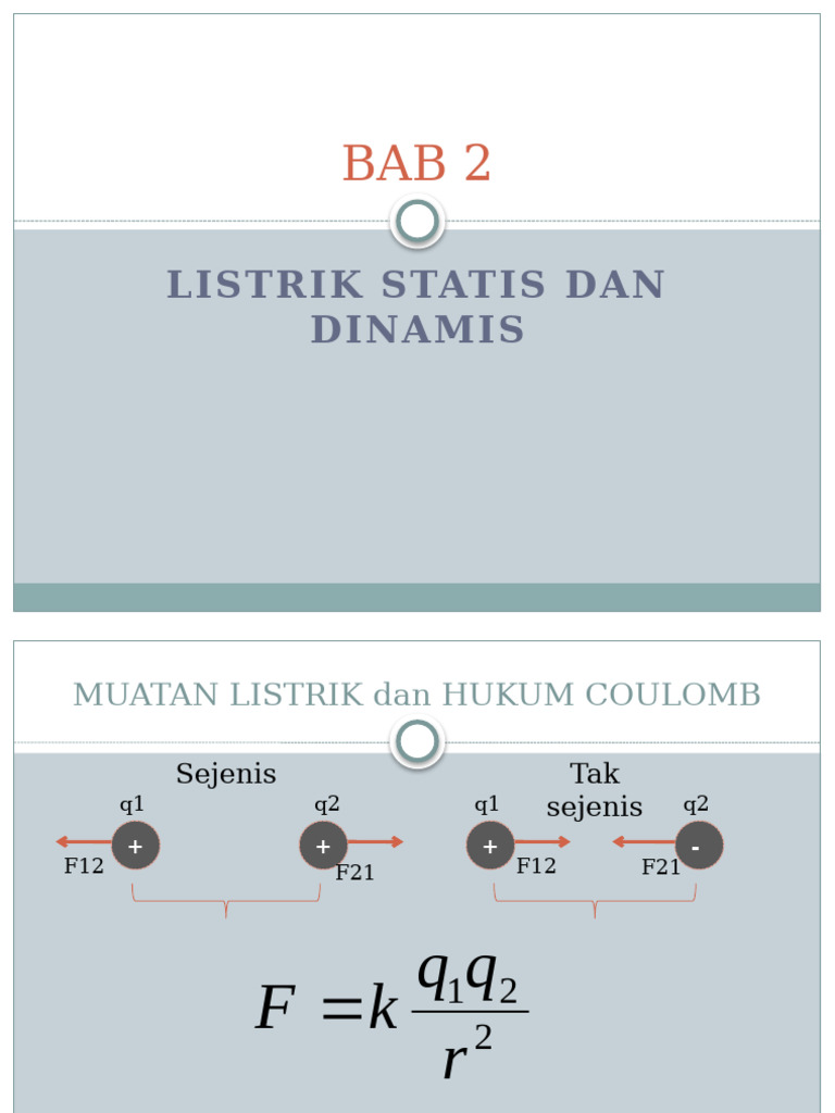 Listrik Statis Dan Dinamis | PDF