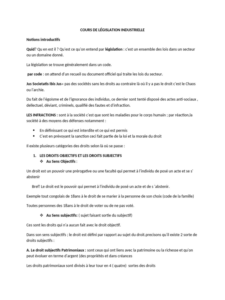 COURS DE LÉGISL G3 Construction | PDF