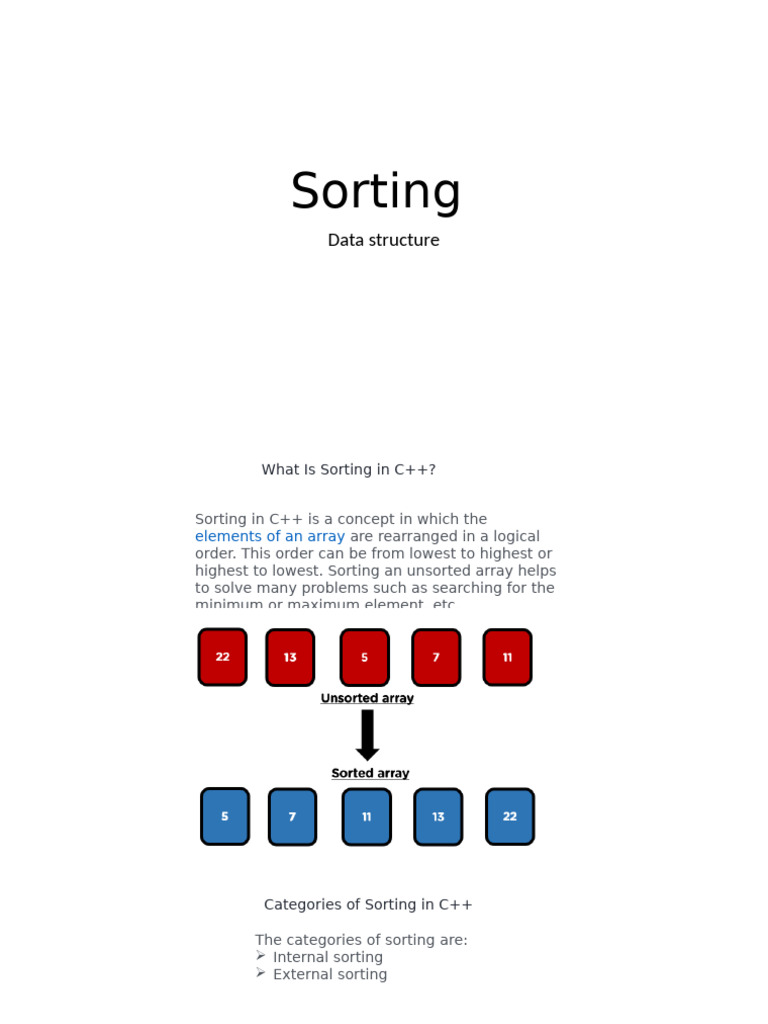 Sorting | PDF