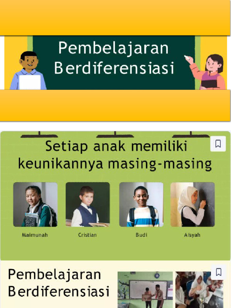 Pembelajaran Berdiferensiasi New | PDF