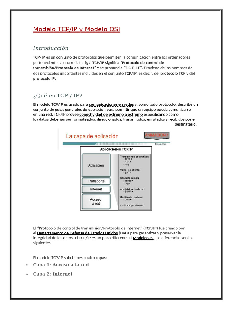 Modelo TCP | PDF