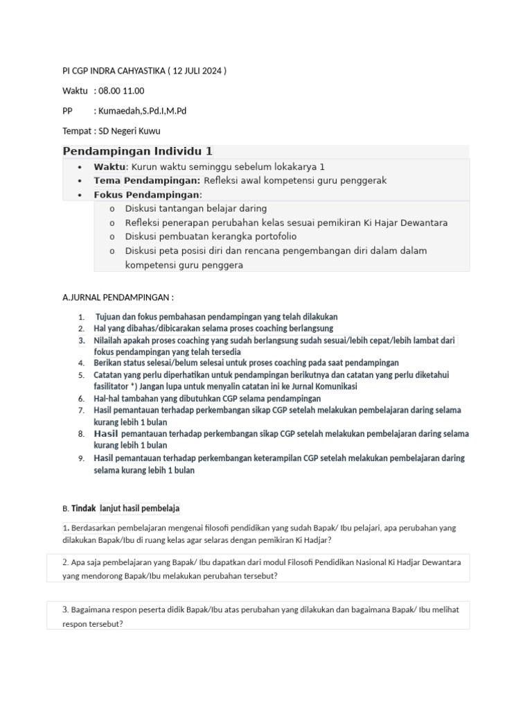 PI CGP INDRA CAHYASTIKA (Modul 1.1) | PDF