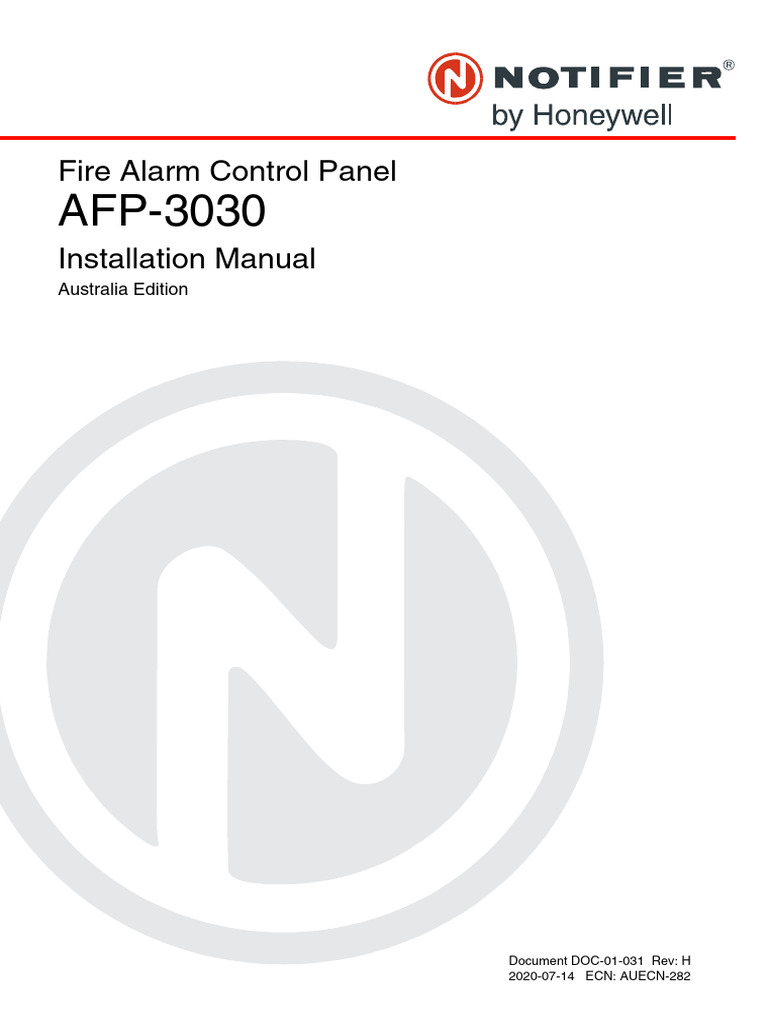 Fire Alarm Control Panel - Installation (AFP-3030) DOC-01-031 - H | PDF