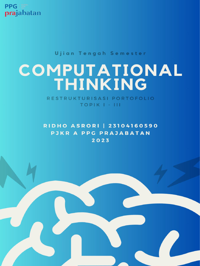 UTS COMPUTATIONAL THINKING - Rekonstruksi Topik I - III | PDF