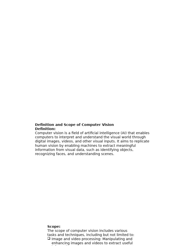 Computer Vision Lec 1 | PDF