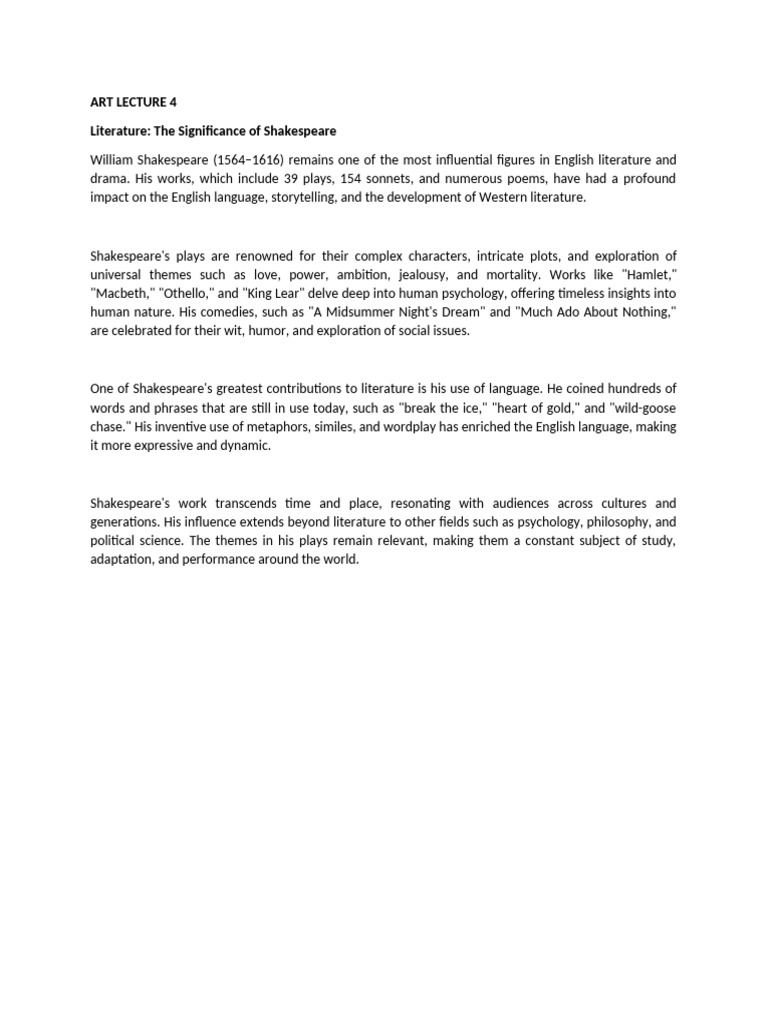 Art Lecture 4 | PDF
