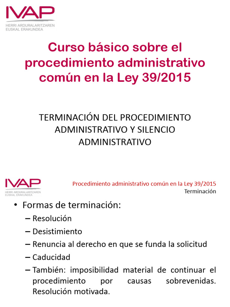 Procedimiento Tema 4. Terminación | PDF