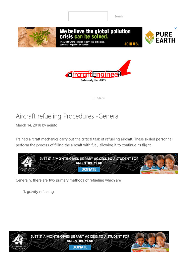 Aircraft Refueling Procedures - How Do You Refuel An Aircraft | PDF ...