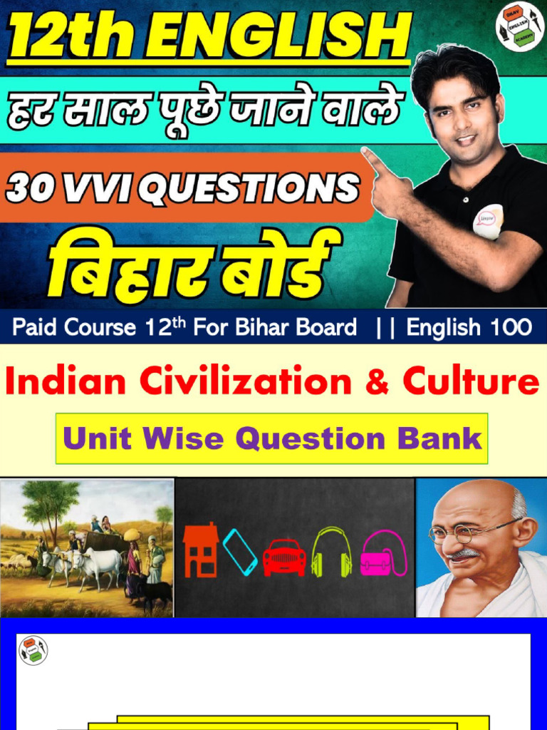 Indian Civilization and Culture Mahatma Gandhi | PDF