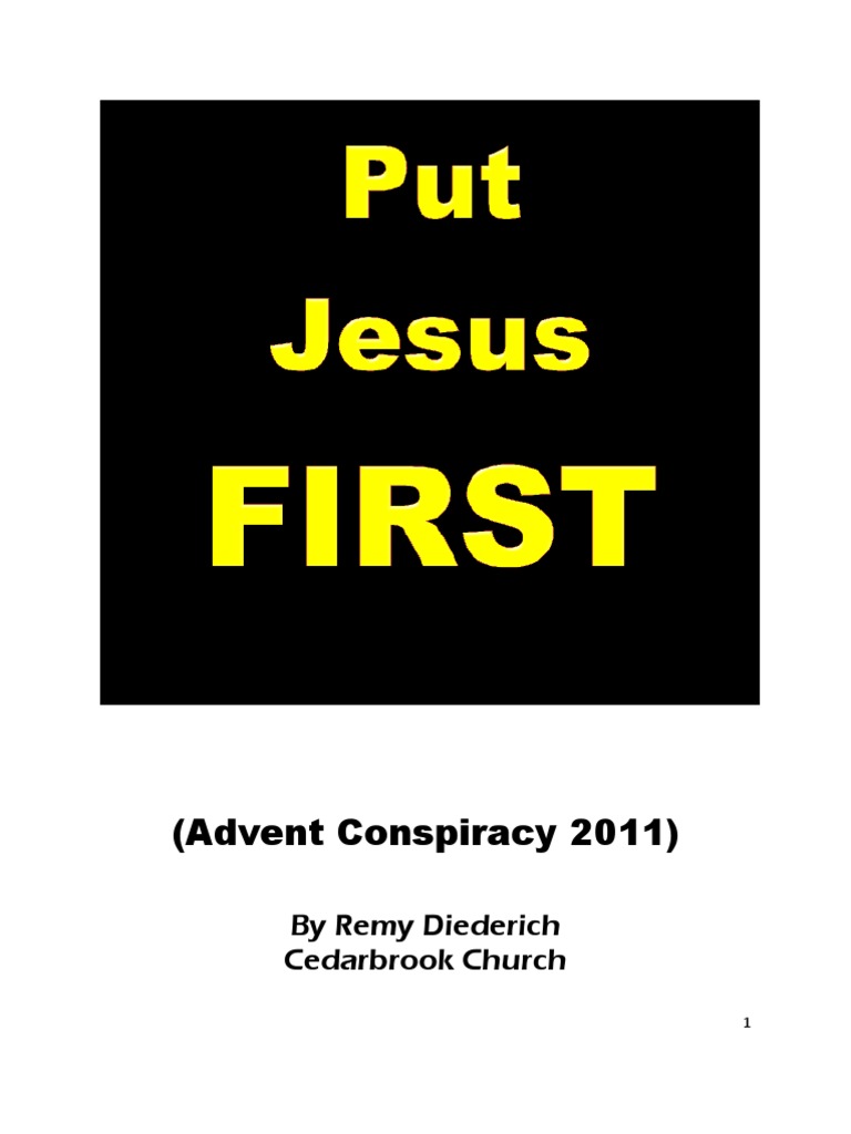 Put Jesus First | PDF | Epistle To The Colossians | Paul The Apostle