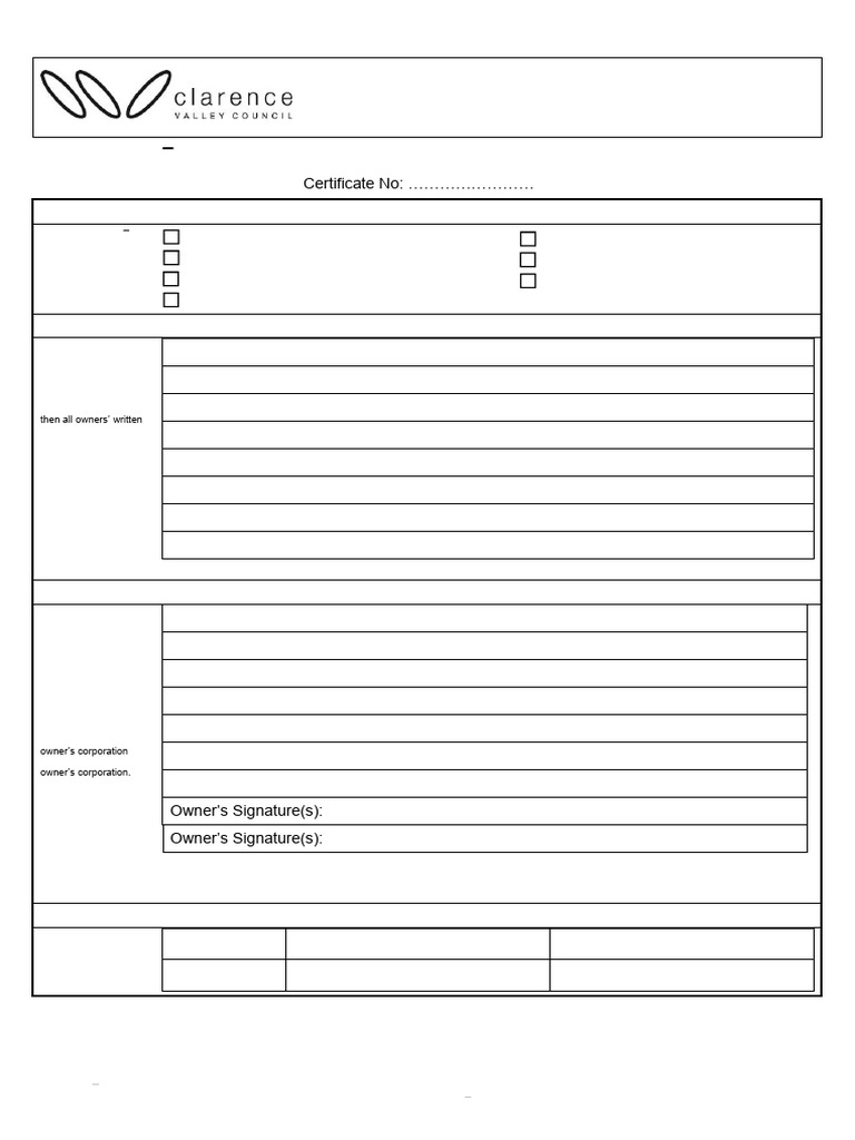 Development Application Form V3 | PDF
