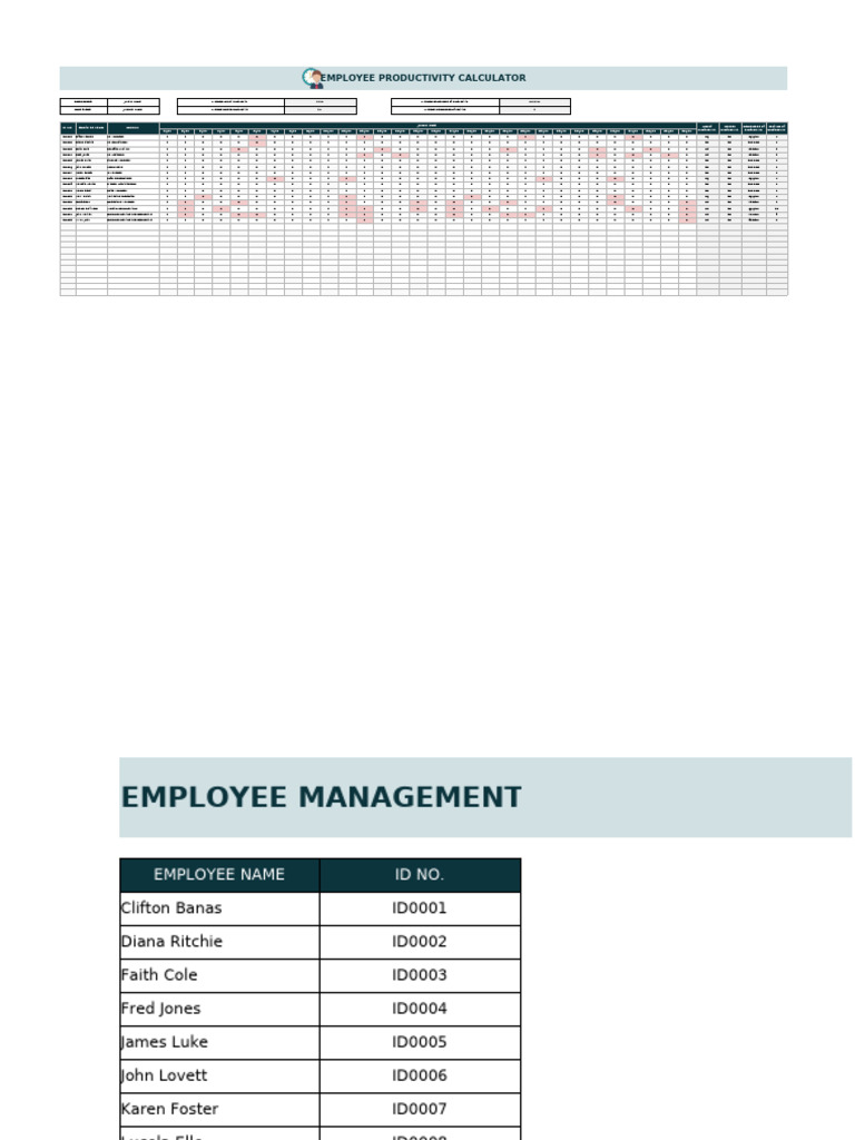 Employee Productivity Calculator | PDF