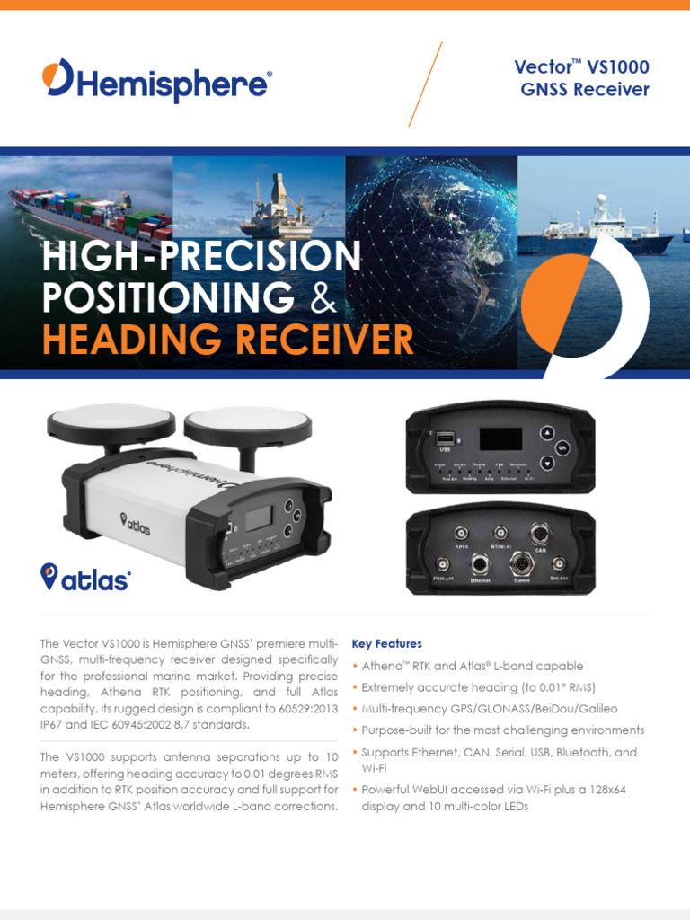 Hemisphere VS 1000 DataSheet | PDF