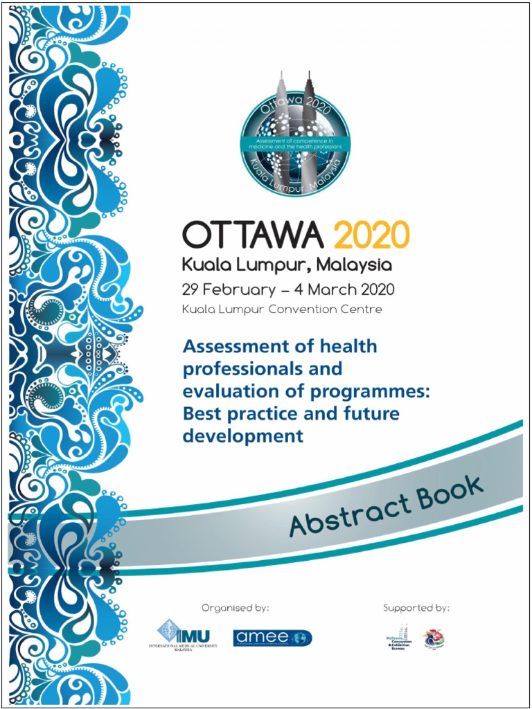 Ottawa 2020 Abstract Book | PDF