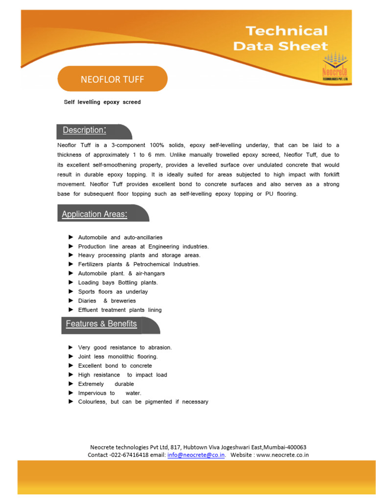 Neoflor Tuff-EDS | PDF