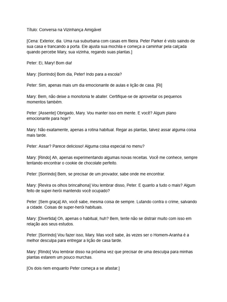 Script - Spider-Man: On The Way Home | PDF