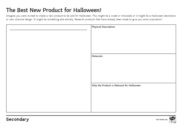 Product Design Activity Sheet | PDF